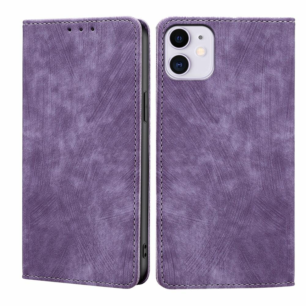 Чехол-книжка MyPads для Apple iPhone 11 / Айфон 11 мягкое прикосновение (фиолетовый)