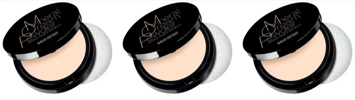 Крем-пудра BelorDesign Энергия минералов, №402 бежевый натуральный, 3 шт