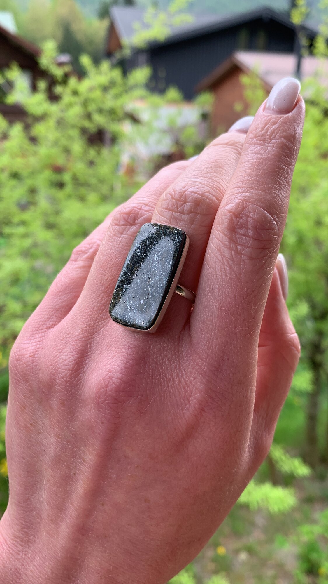 Кольцо, авантюрин