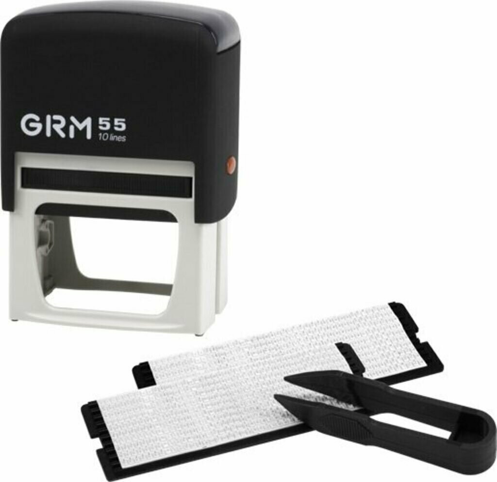 Штамп самонаборный 10 строк 60*40 мм 2 кассы