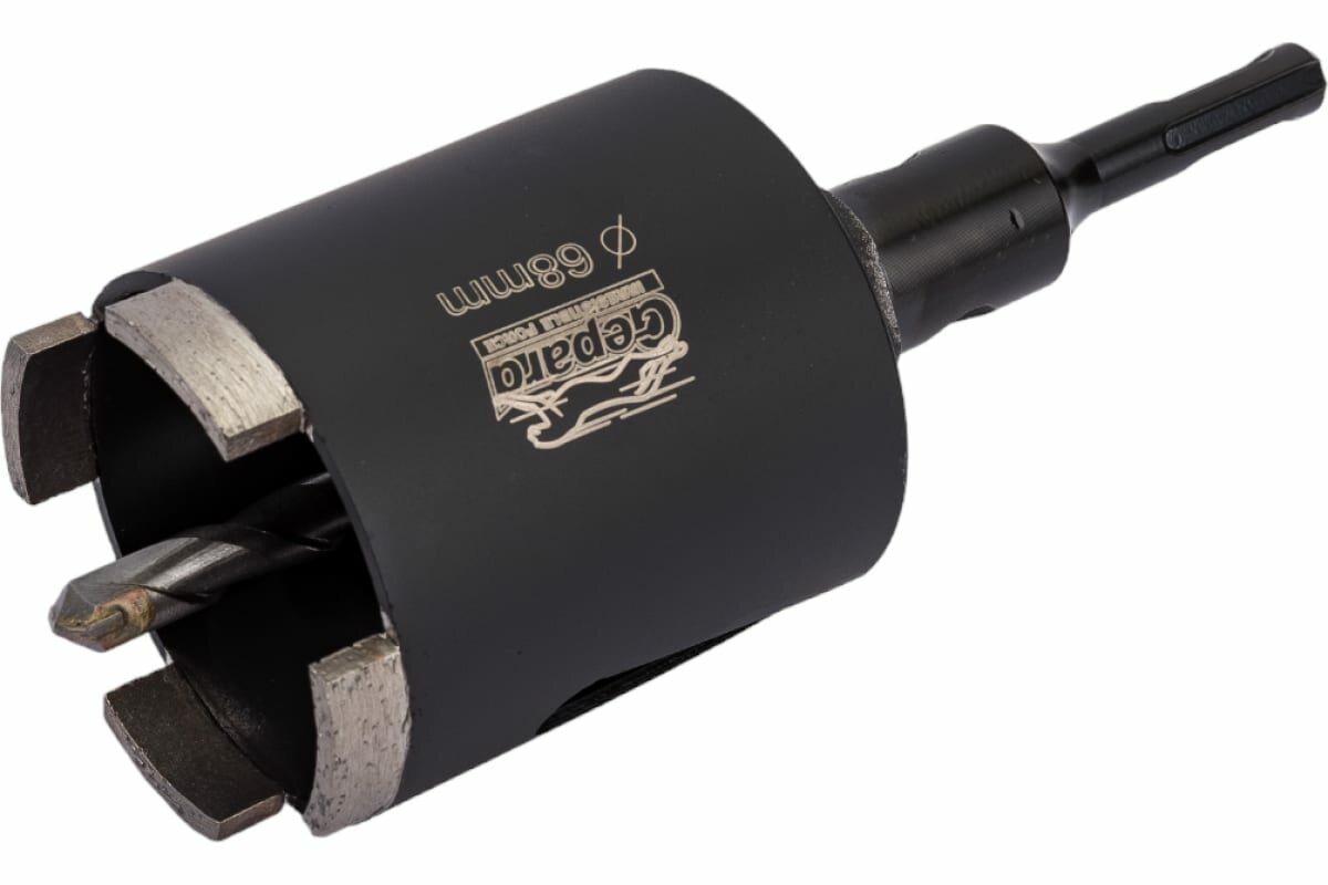 Коронка алмазная d 68мм железобетон GEPARD (GP2078-68) (сверло алмазное трубчатое)