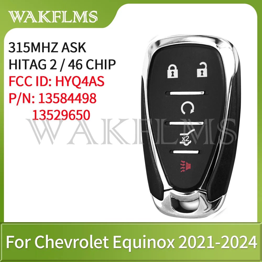 HYQ4AS HYQ4ES HYQ4AA HYQ4EA для Chevrolet Cruze Camaro Sonic Malibu Equinox Spark 2016-2024 умный ключ от автомобиля 315 МГц 433 МГц 46 чип 5-Hatch-315mhz