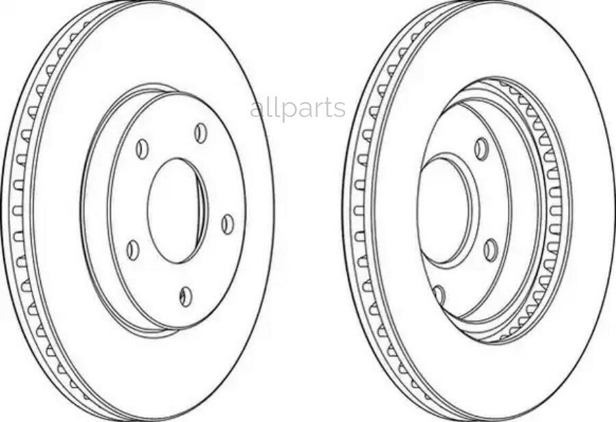 FERODO DDF1599 Диск торм Galant Space Runner 99-