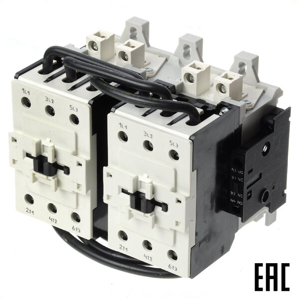 Пускатель магнитный ПМ12-063551 380В 63А 2з+2р реверсивный IP20 без реле кзэа