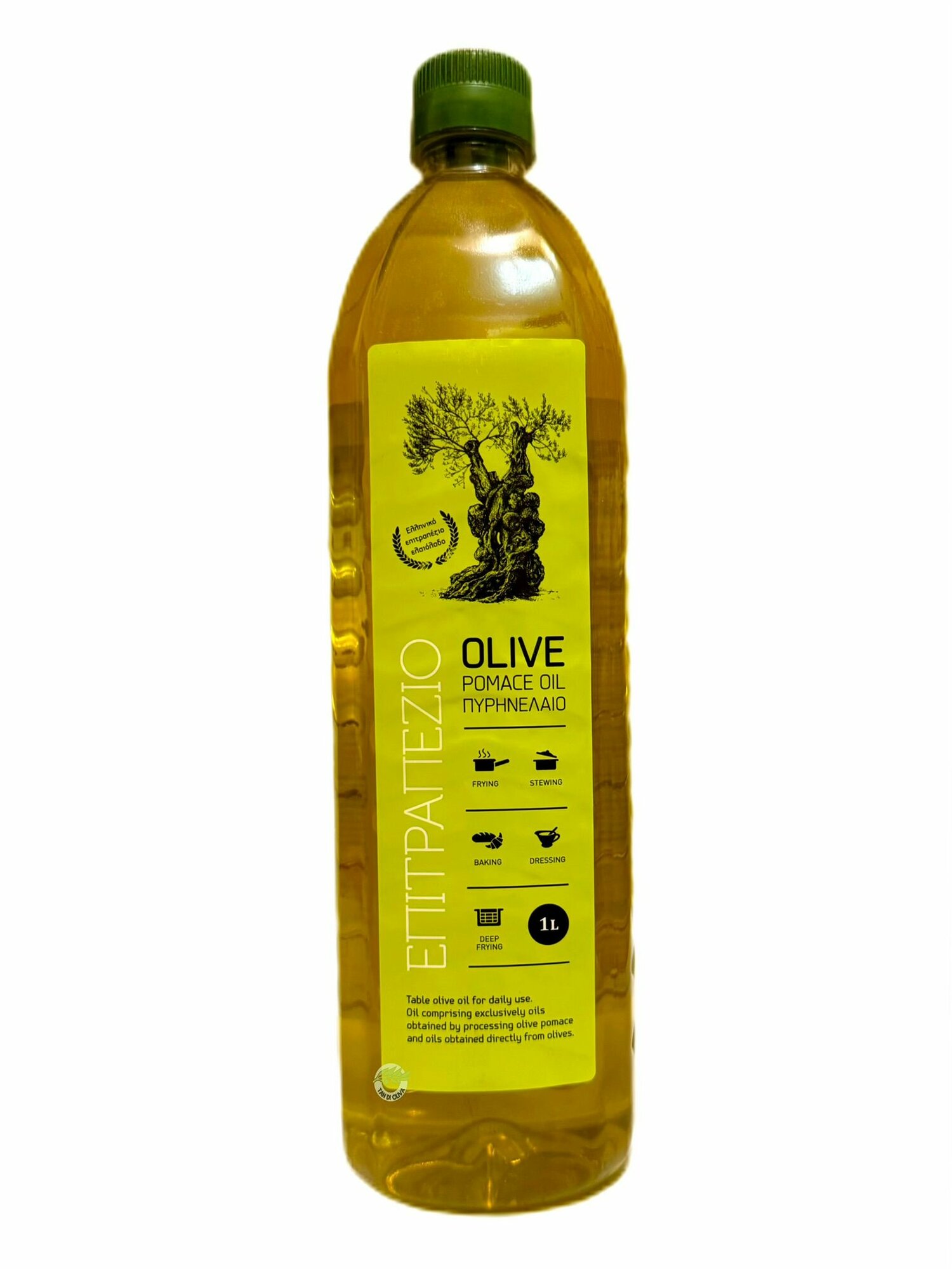 Оливковое масло для жарки рафинированное Epitrapezio Pomace, Греция, 1 л