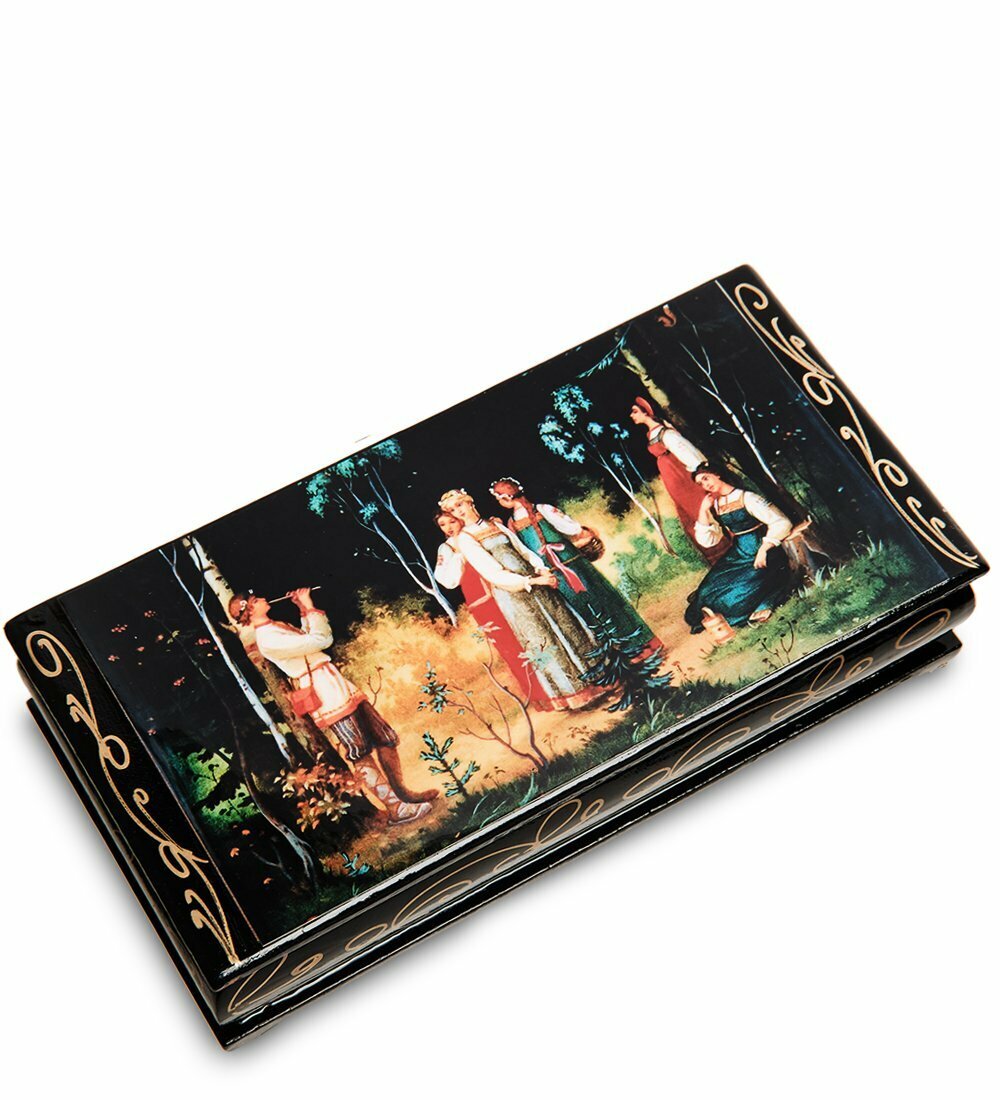 Шкатулка в технике декупаж (8х17х4)