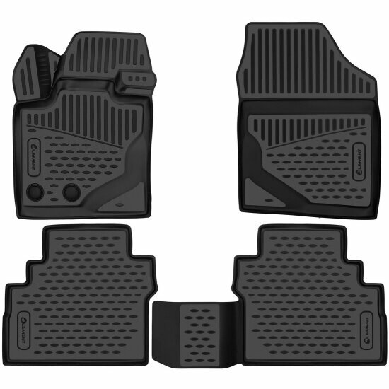 Коврики 3D в салон Element для Москвич 3е 2022-, Внедорожник 5 дв, полиуретан, 4шт