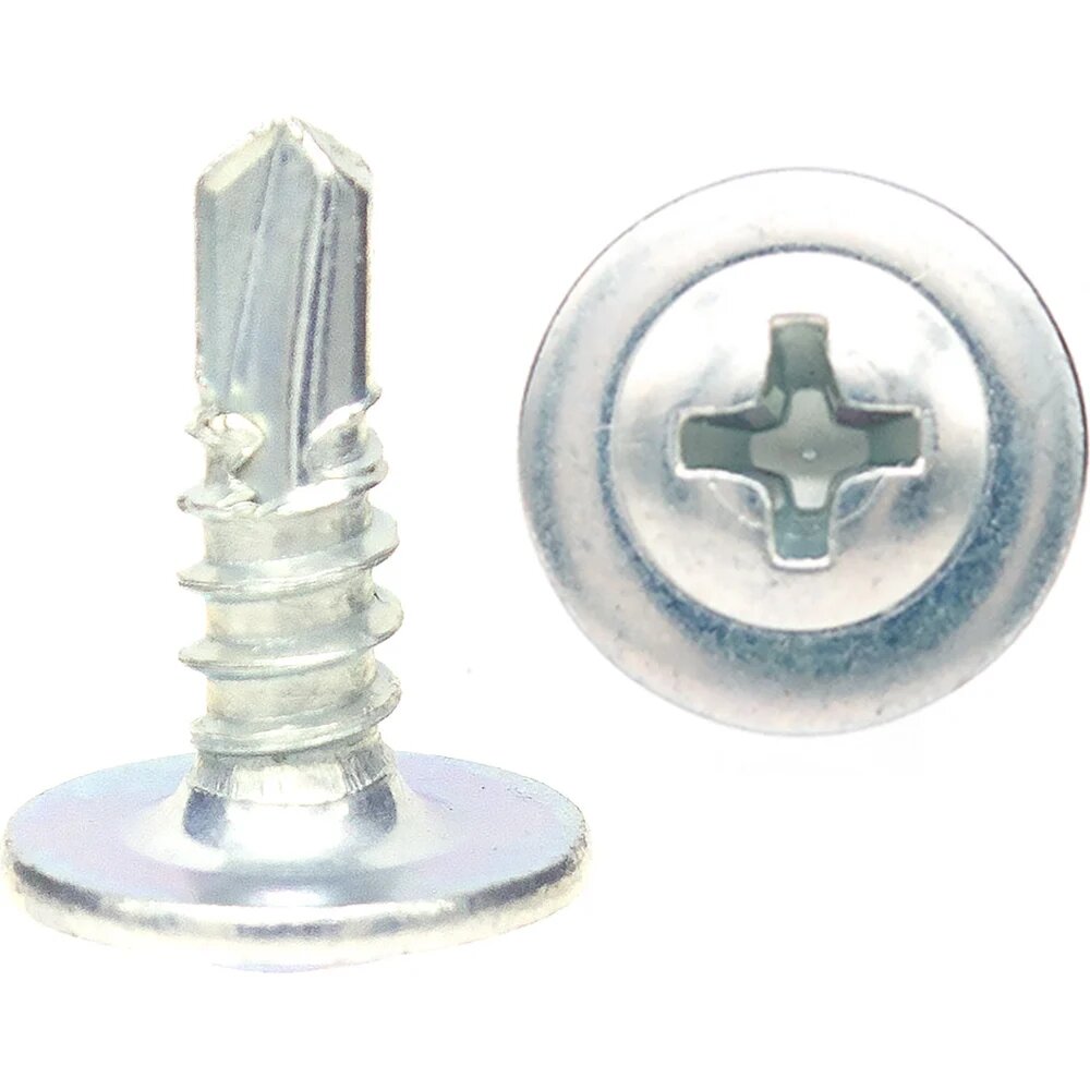 Саморез с прессшайбой BOWT сверло, 4,2x13, 500 шт. P02350, крепления, саморез с полусферной головкой, пресс‑шайба