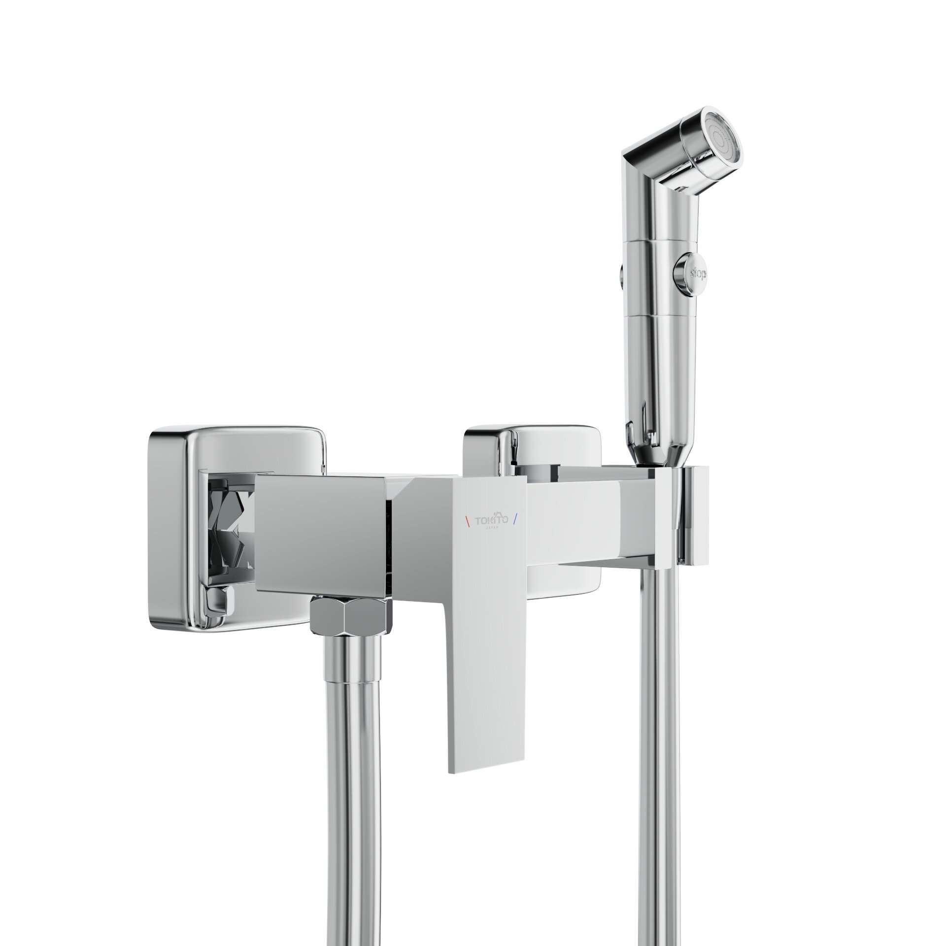Cмеситель с гигиеническим душем TOKITO однорычажный