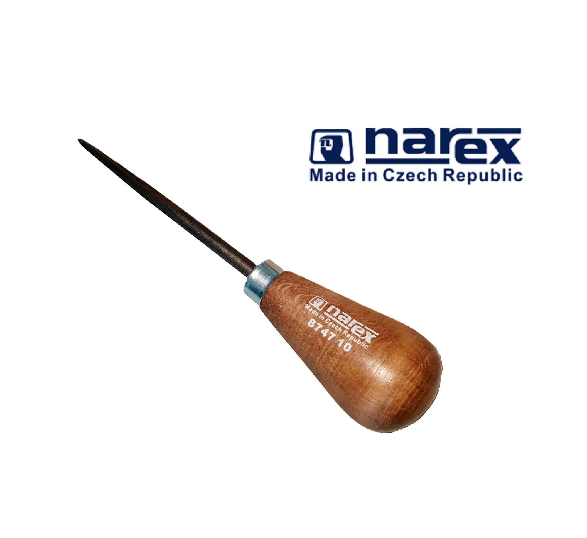 Шило с четырехгранным сечением NAREX (874710) длина 164мм, ручка из бука