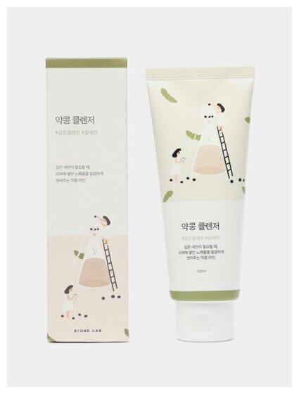 Round Lab Пенка-скраб для умывания питательная с экстрактом соевых бобов - Soybean cleanser, 150 мл