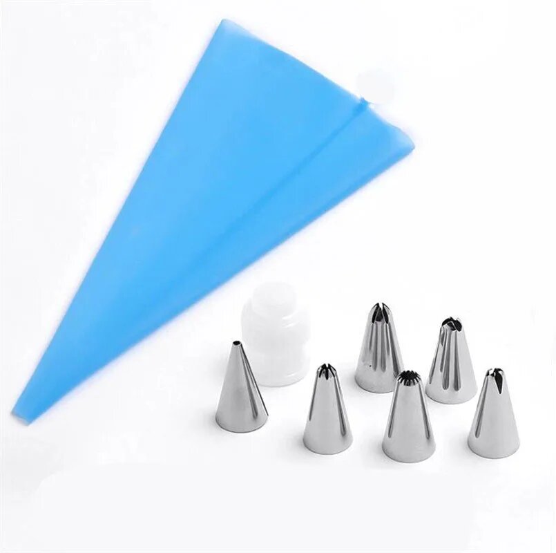 Силиконовый кондитерский мешок FEEL LIGHTY с насадками Sky Blue