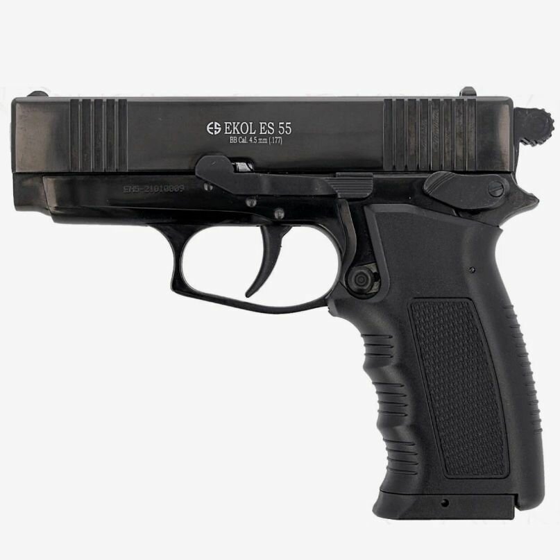 Пистолет пневматический EKOL ES 55 Black (металл) 4,5 мм
