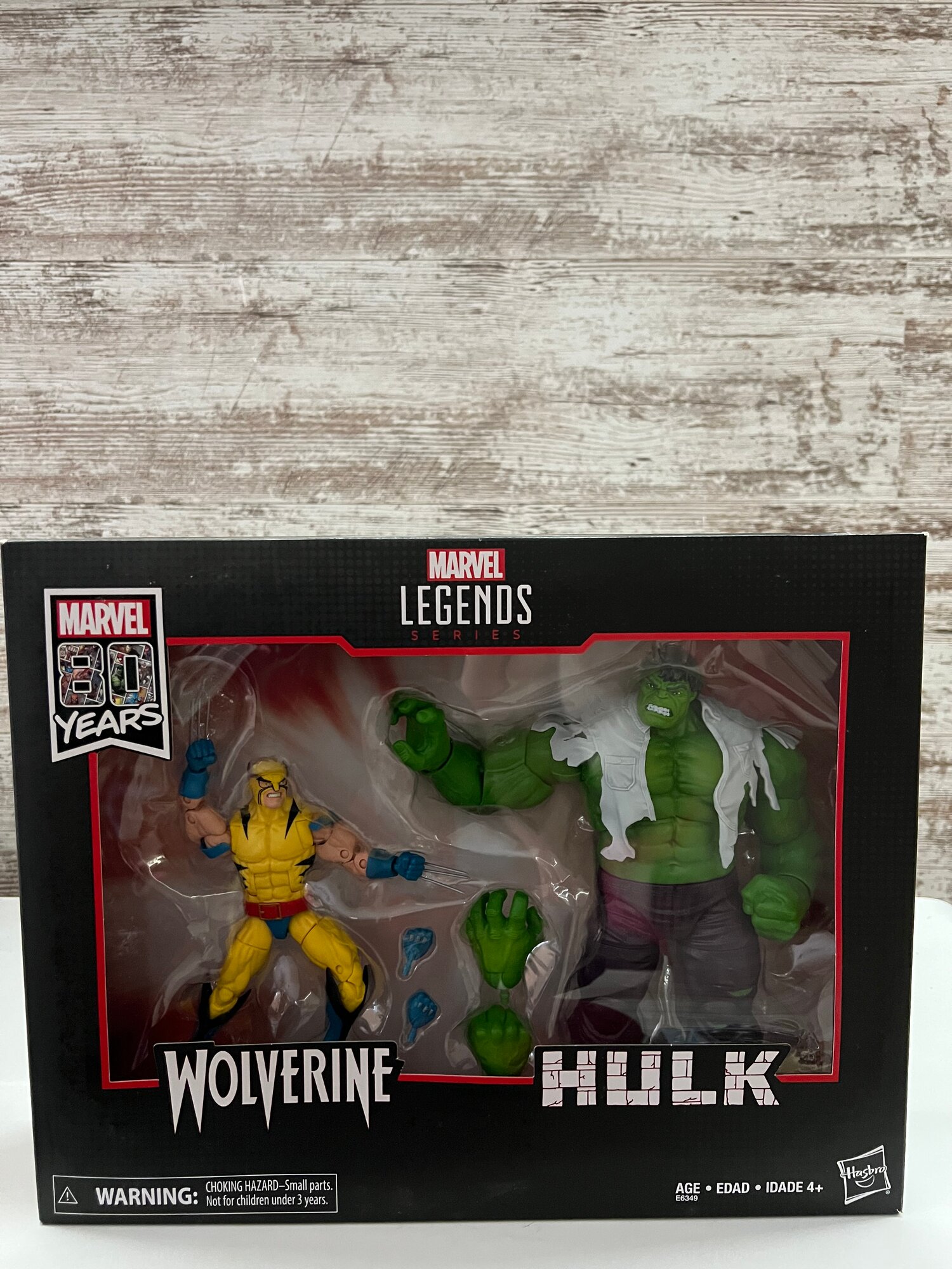 Набор фигурок Марвел Налк и Росомаха Marvel Wolverine 16 см и Hulk 20 см от Hasbro