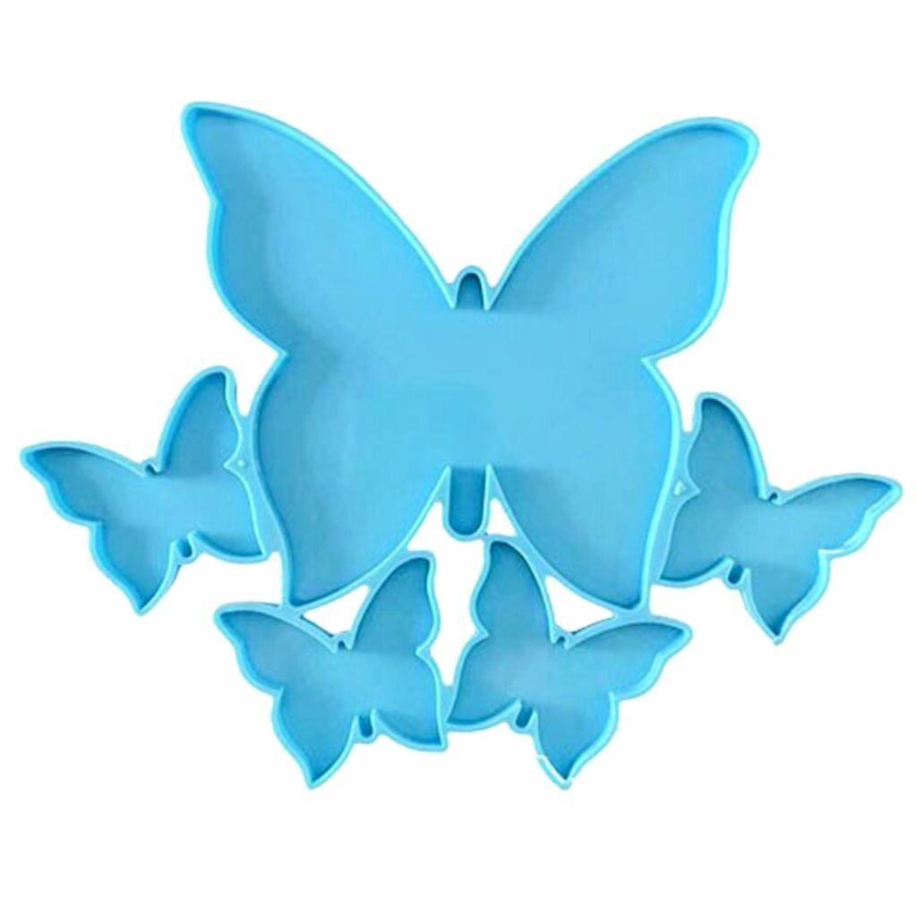 Силиконовая форма для подвески в виде комбинации бабочек