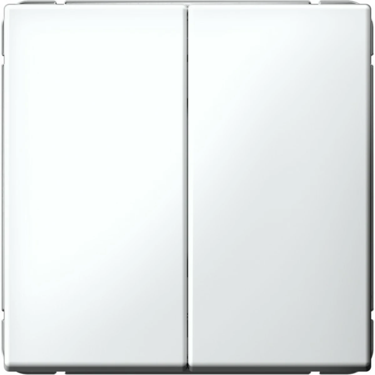 Выключатель Systeme Electric / Систем Электрик ArtGallery кнопочный 10А схема 2, белый 71х71х40мм двухклавишный GAL000117 / переключатель