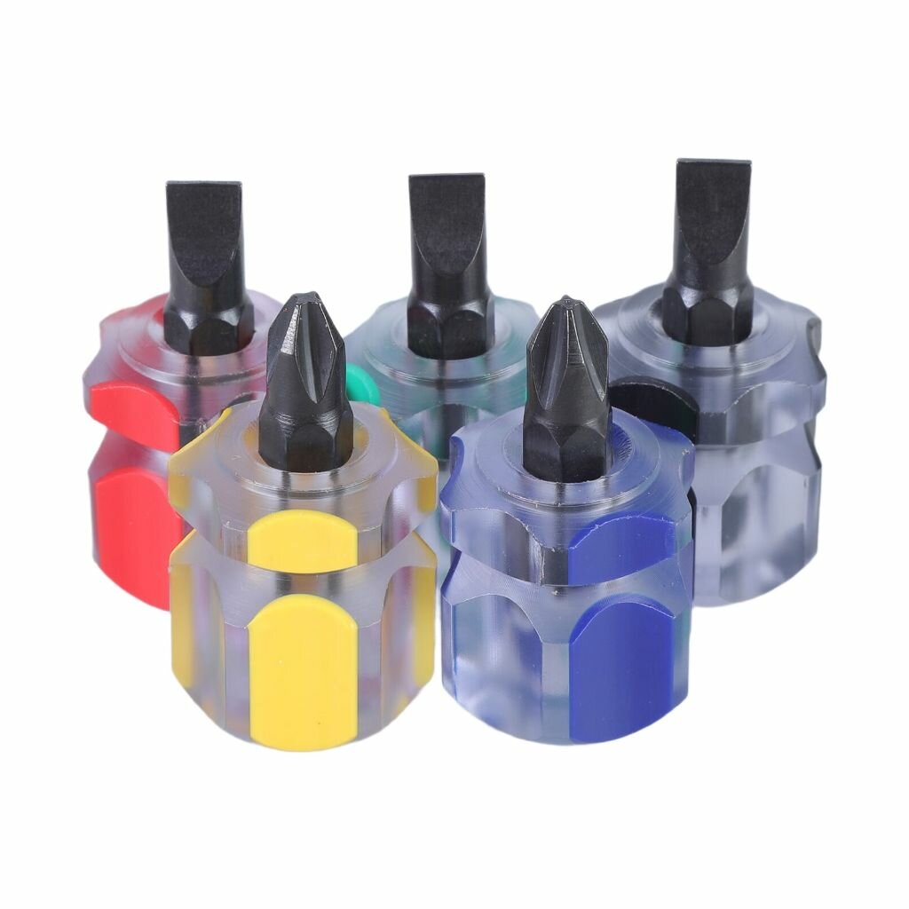 1 набор из 5 мини-отверток с короткими ручками