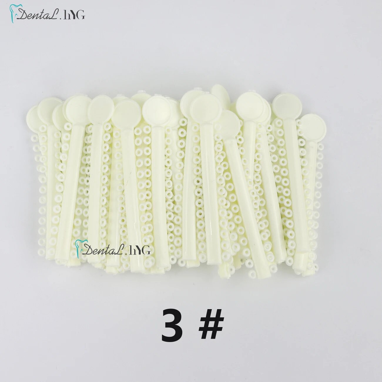 HARBOR DENT Эластичные лигатуры для брекетов, силиконовые, 1040 шт. No.3