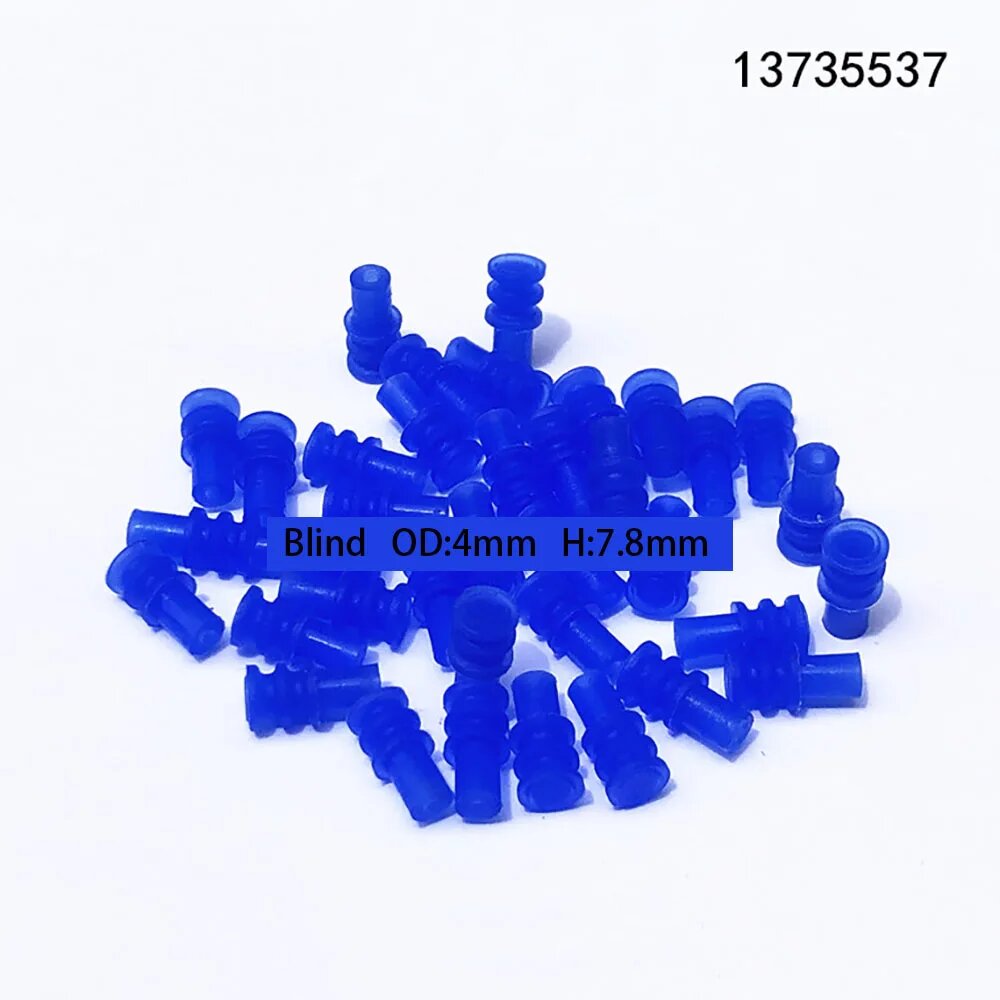Герметики для разъемов RiccoDi, Blind OD:4mm H:7.8mm, 100Pcs, Цвет: 98