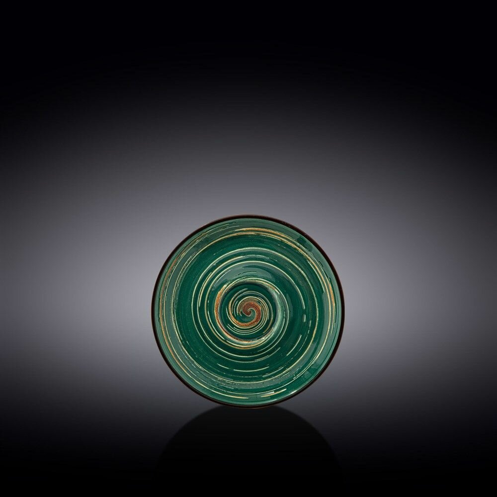 Блюдце Спираль зеленая 12 см. (Spiral Green). Wilmax