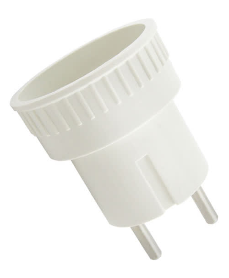 Переходник для розетки TDM Electric / ТДМ Электрик SQ1806-0023 сетевой тип розетка б/з - SHUKO 6А, 220В, IP20, белый / адаптер