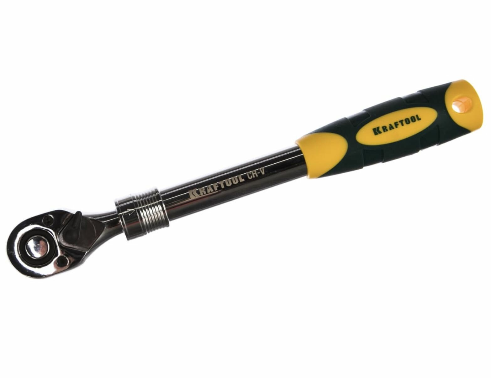 Телескопическая трещотка для торцевых головок Kraftool PRO Сr-V сталь, 72 зубца, 1/2