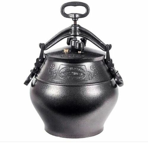 Афганский казан, черный, 15 литров, казан с крышкой, казан из алюминия