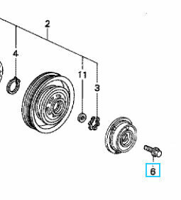 Болт, головка С буртиком (Оригинал)