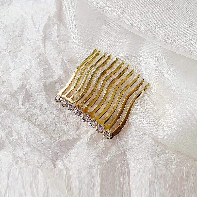 Металлический гребень с жемчугом Crystal Comb