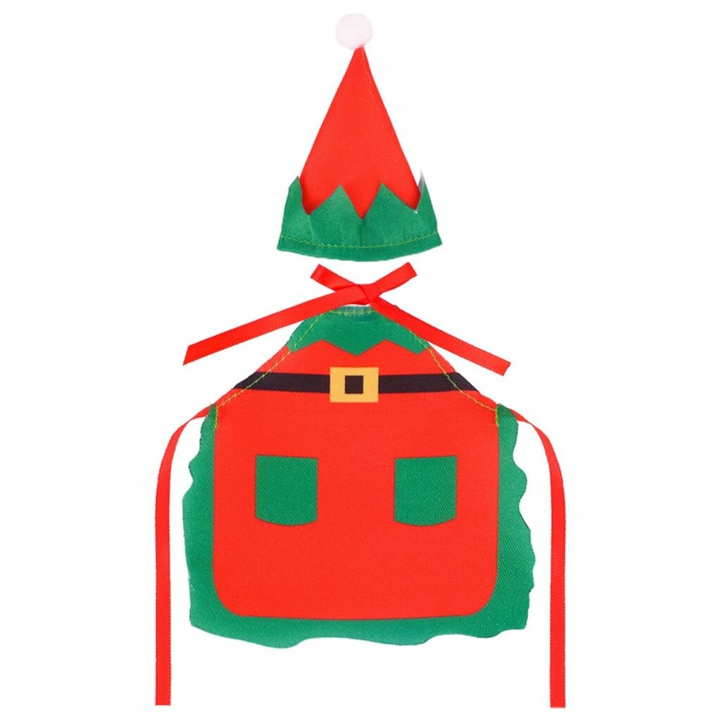 Рождественский эльф кукла фартук повар шляпа набор