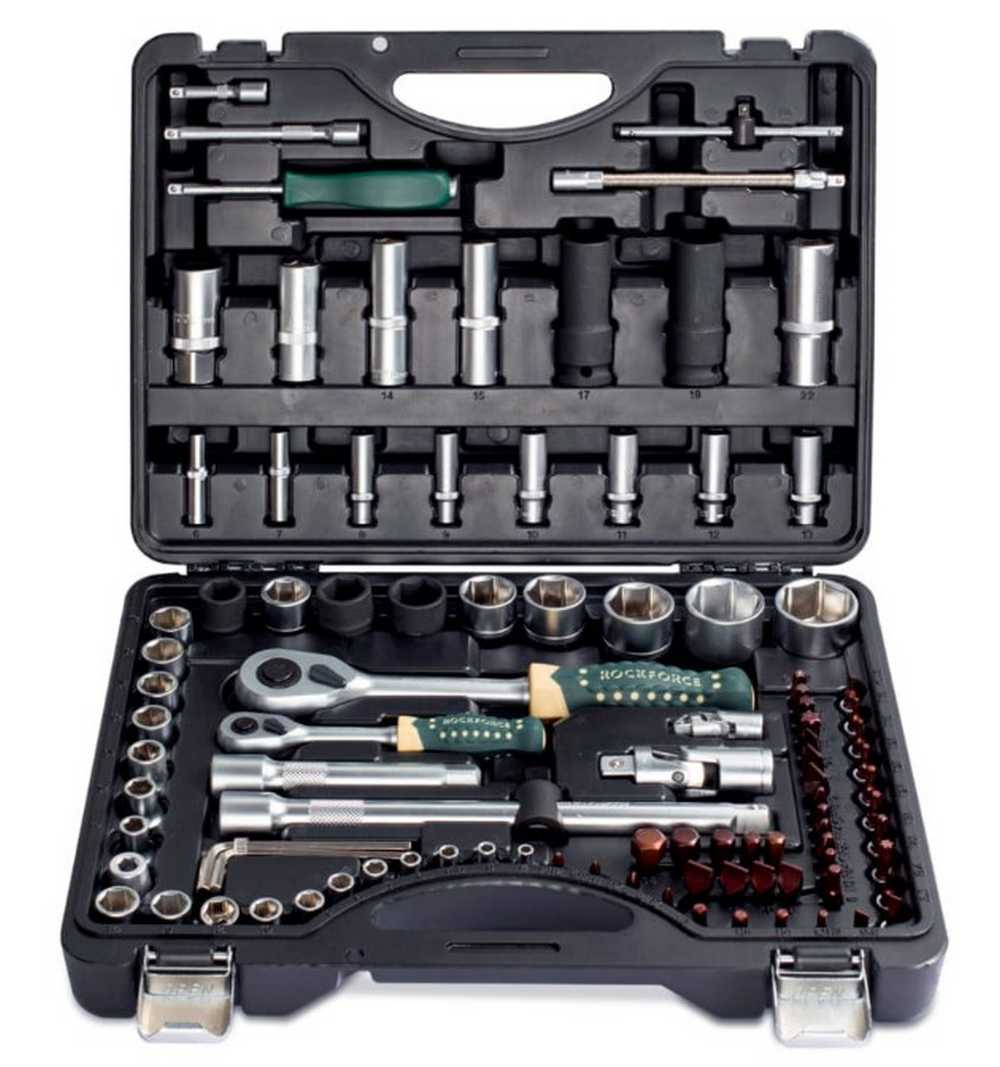 ROCK FORCE RF-4941-5 PREMIUM набор инструментов 94+6пр.1 / 4 inch, 1 / 2 inch(6гр)+ головка-бита1 / 4 inch: t40, биты