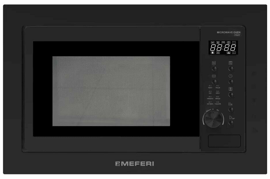 Встраиваемая микроволновая печь СВЧ Meferi MMO6025BK POWER