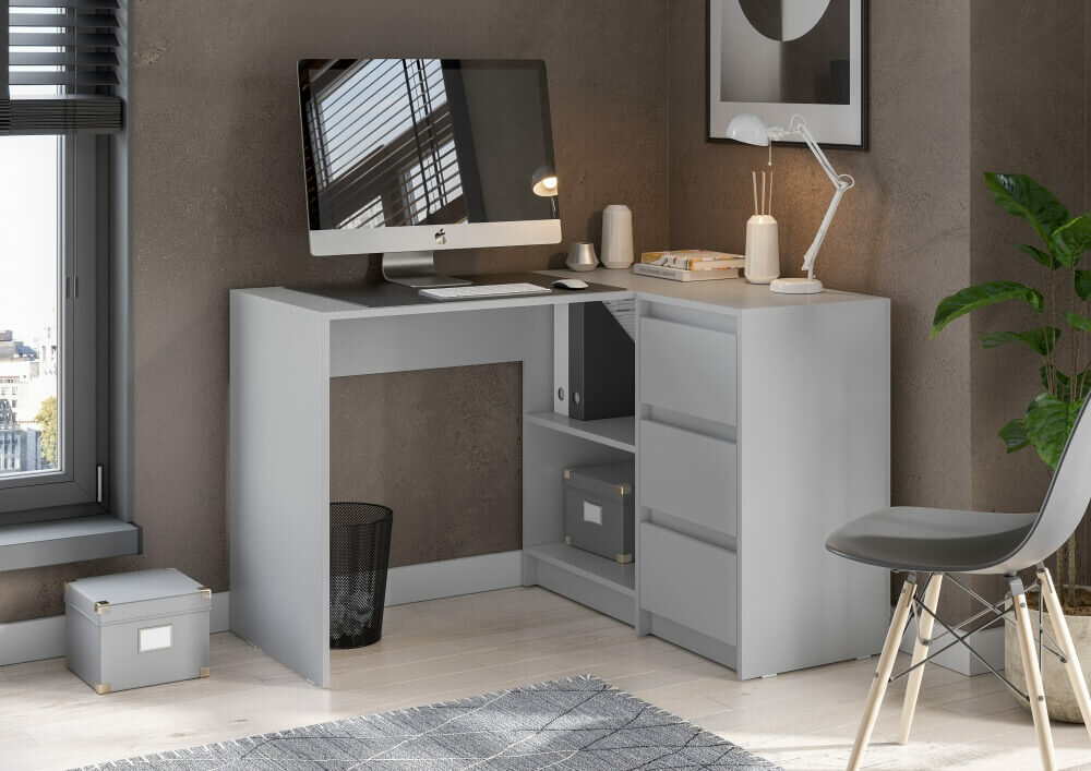 Стол письменный с ящиками Айден СТП06-900 90,0х77,0х117,2 см, серый