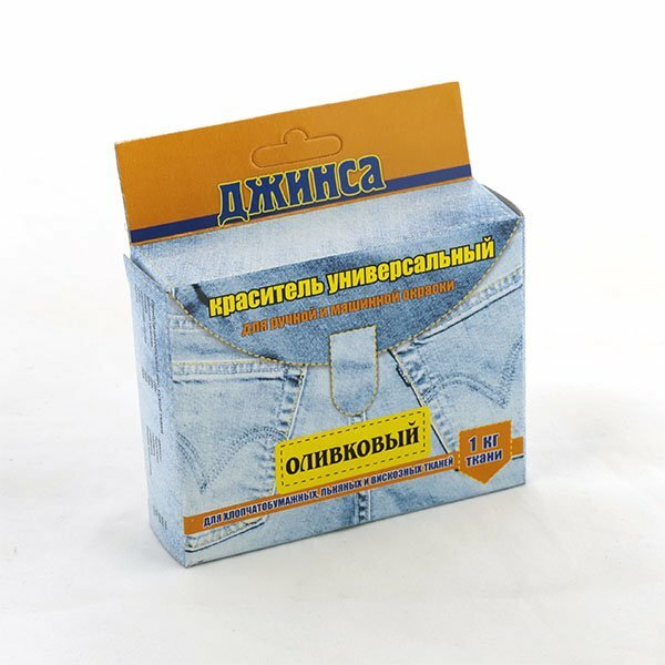 Краситель для ткани универсальный "джинса" 20гр. цв. оливковый