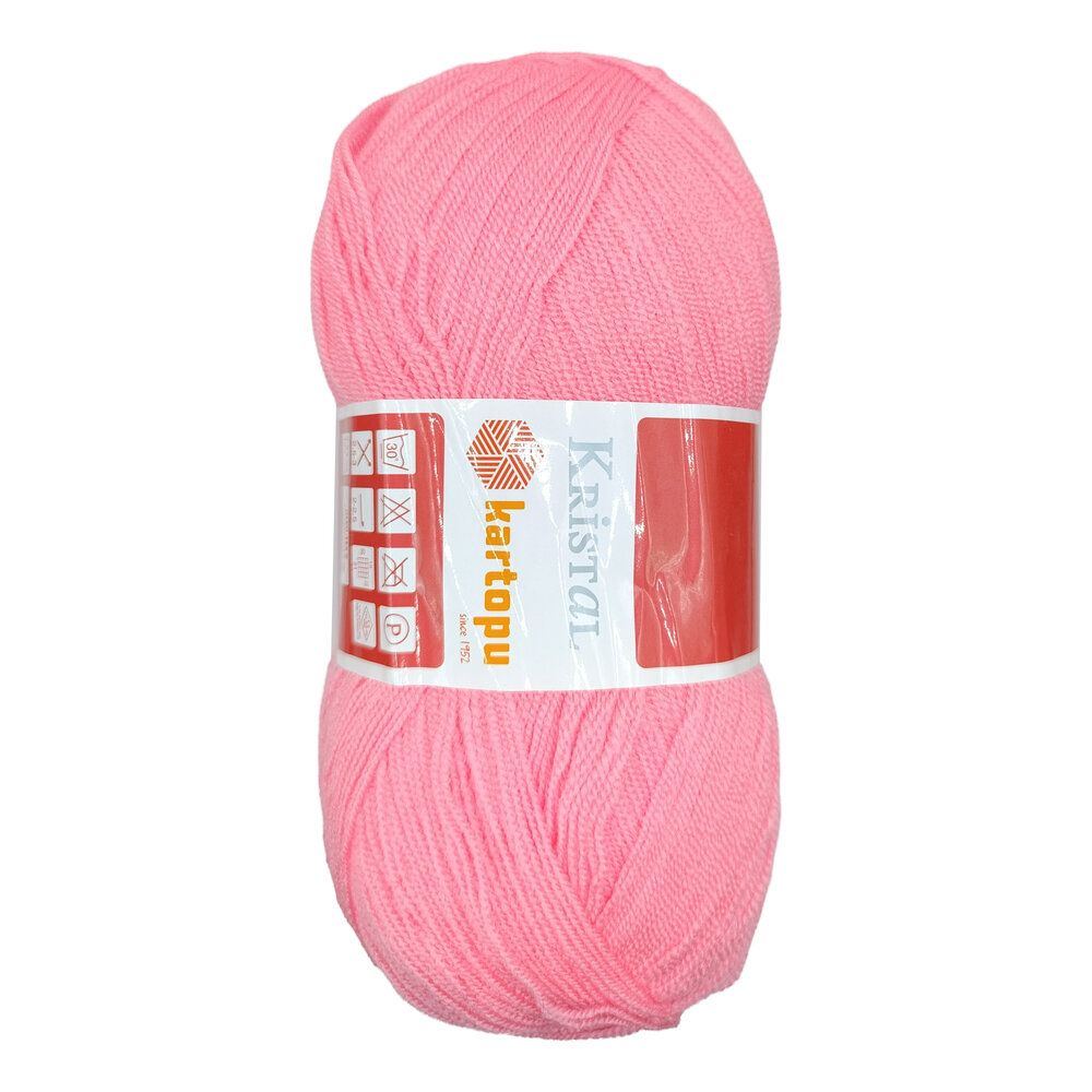 Пряжа для вязания Kartopu Kristal 792 кораллово-розовый 100 гр/450 м 100% акрил