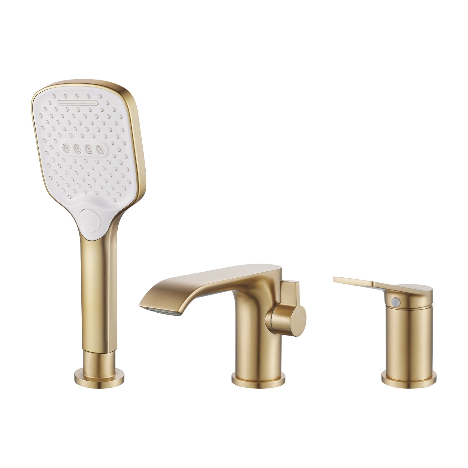 Смеситель для ванны однорычажный Shevanik S4112G, Золотой сатин