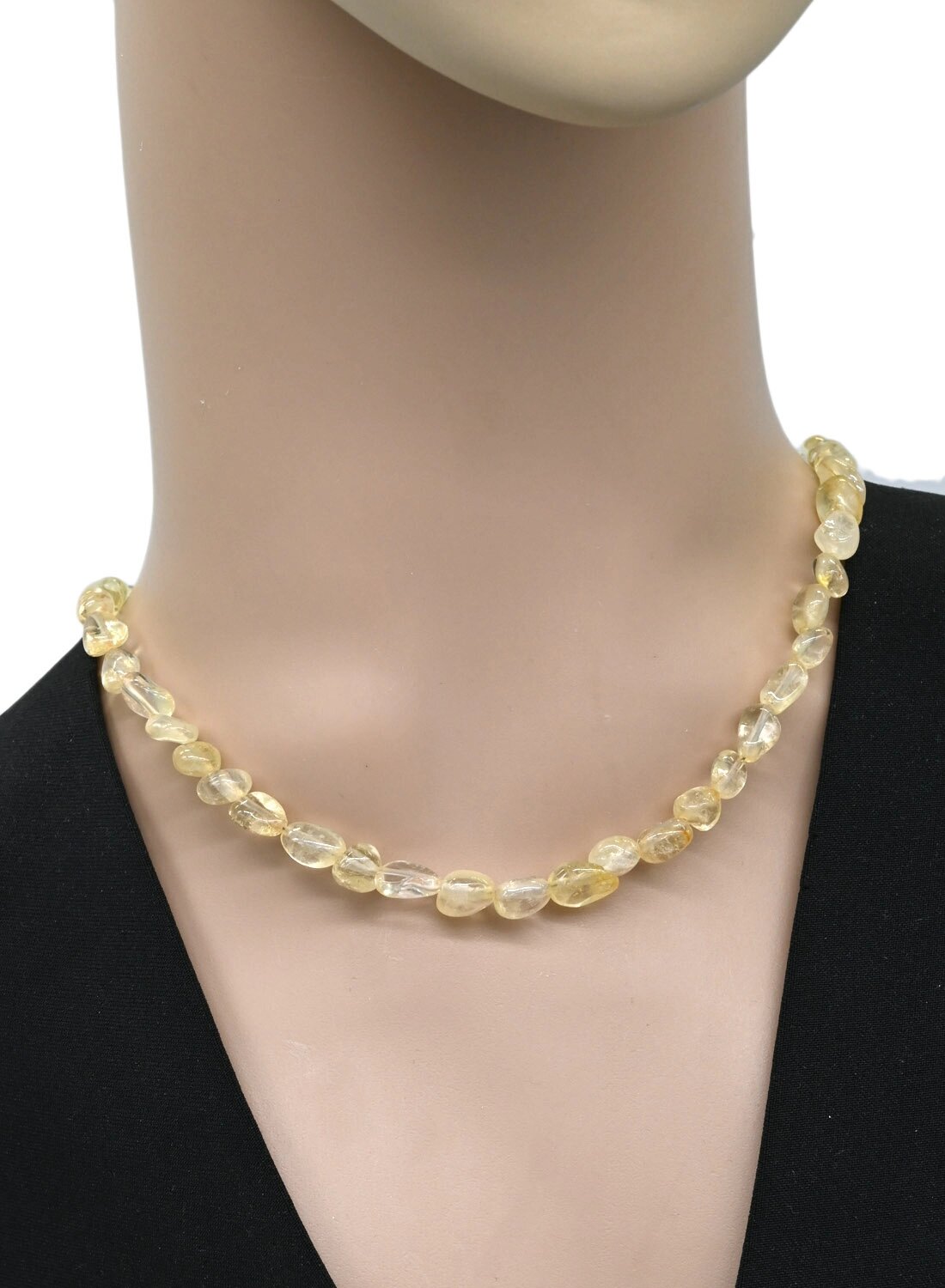 Бусы, цитрин