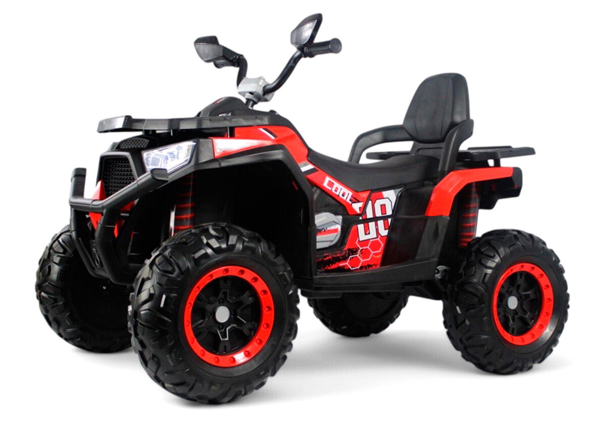 Детский электроквадроцикл RiverToys (К001АМ) 4WD красный, для детей от 3 до 6 лет