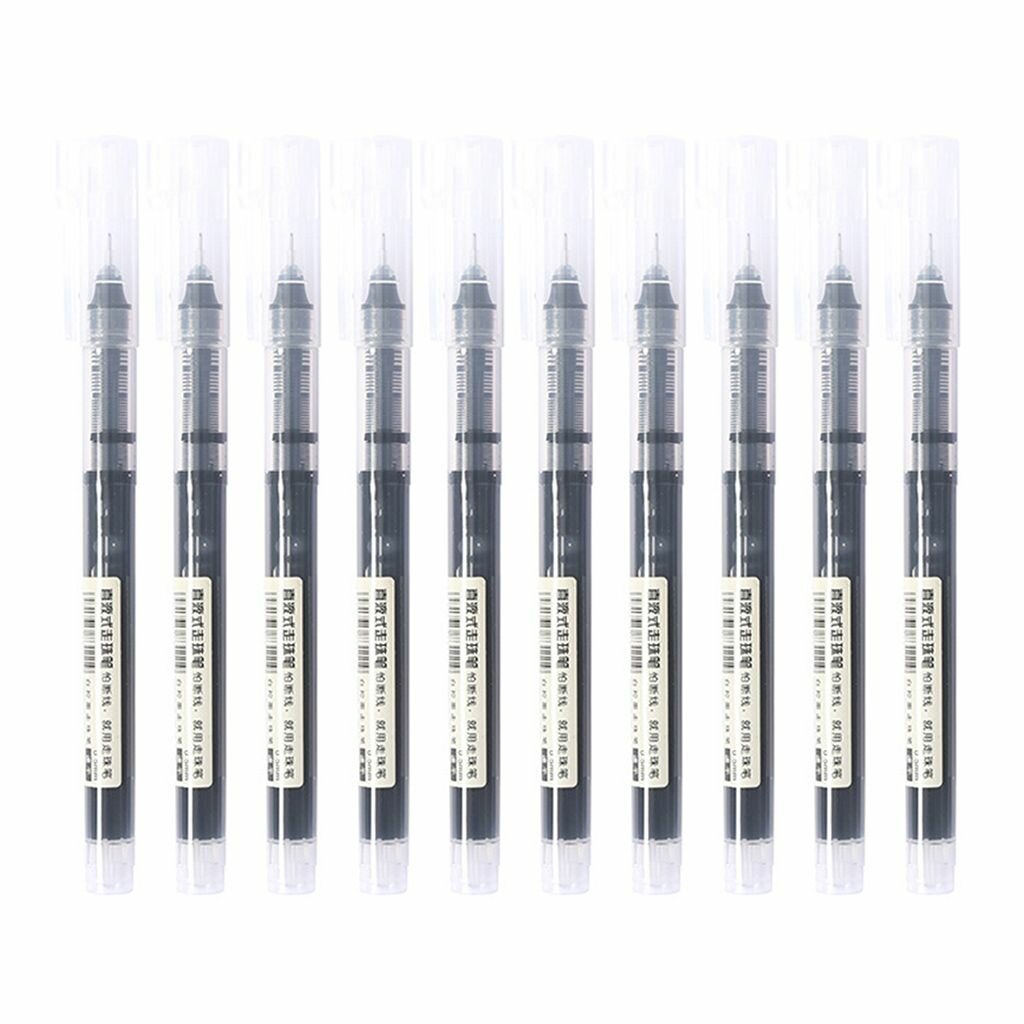 Набор гелевых ручек 10 шт. (черные, синие, красные) 0.5мм