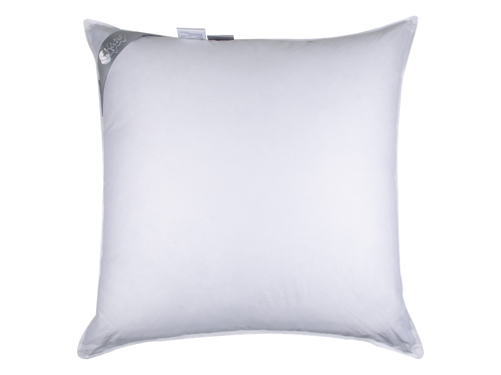 Подушка Като "Венеция", гусиный пух и перо, средняя поддержка, белая. 68х68