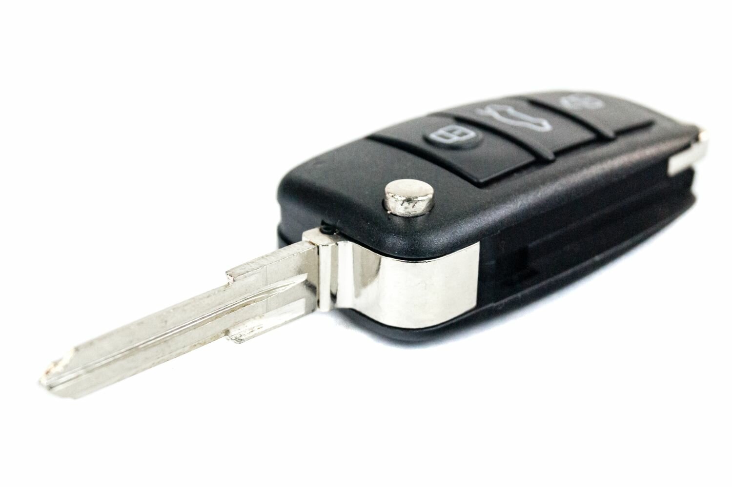 Ключ выкидной в стиле Ауди без чипа (пустой) для ВАЗ 2108-21099, 2110-2112, 2113-2115, Лада Приора, Калина, Калина 2, Гранта, Гранта FL до 2019 г. в. и с 2023 г. в, Нива Тревел, Шевроле Нива, Датсун