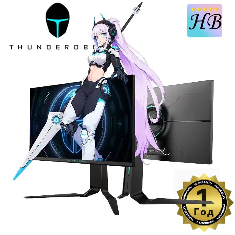 ThundeRobot 24.5" Монитор LQ25F240L, серый металлик, черно-серый