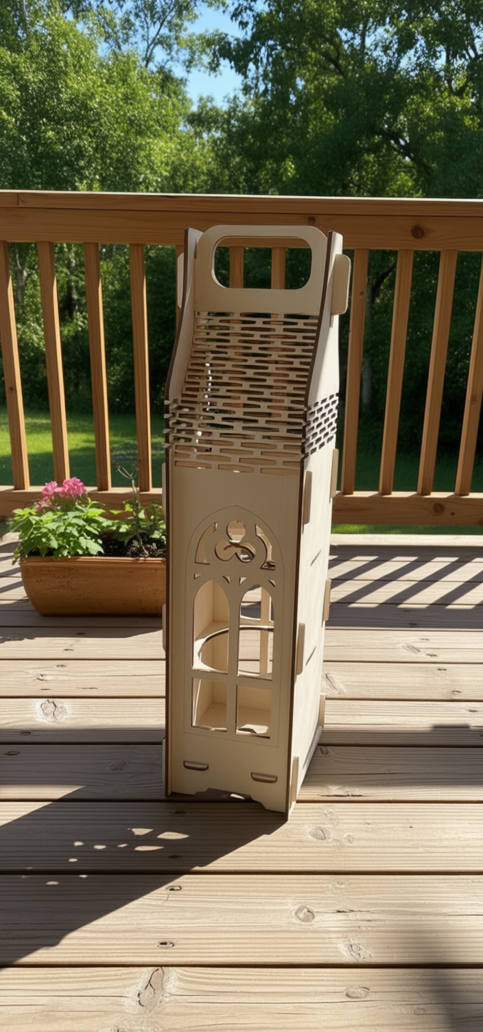 Подарочная коробка из фанеры для бутылки вина и шампанского