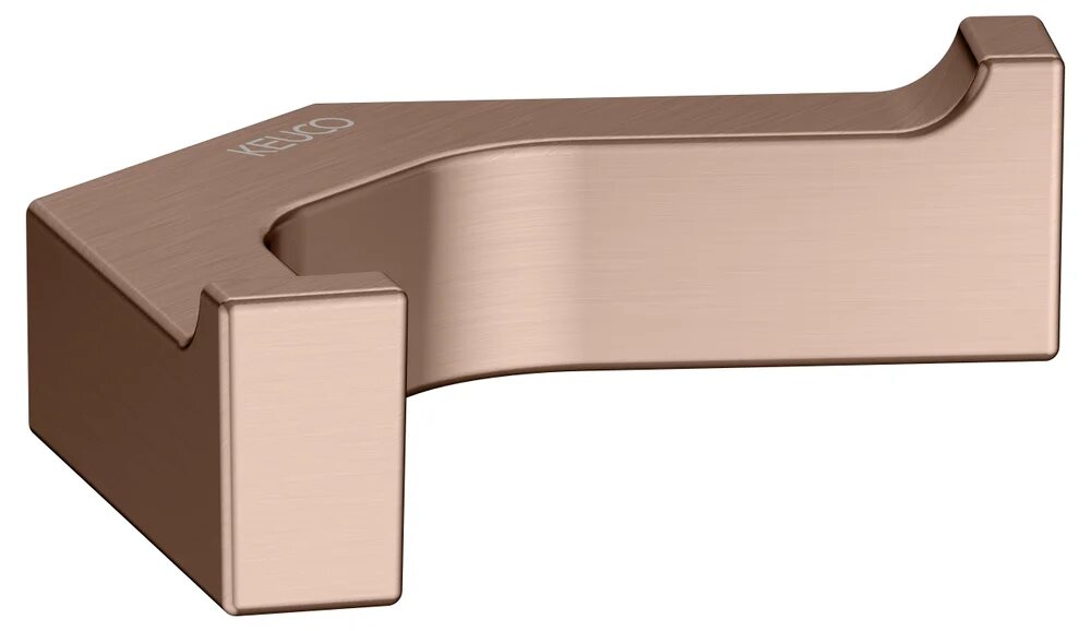 Крючок Keuco Edition 11 11115 латунный, двойной, золотой, в стиле hi-tech, вешалка для полотенец в ванную