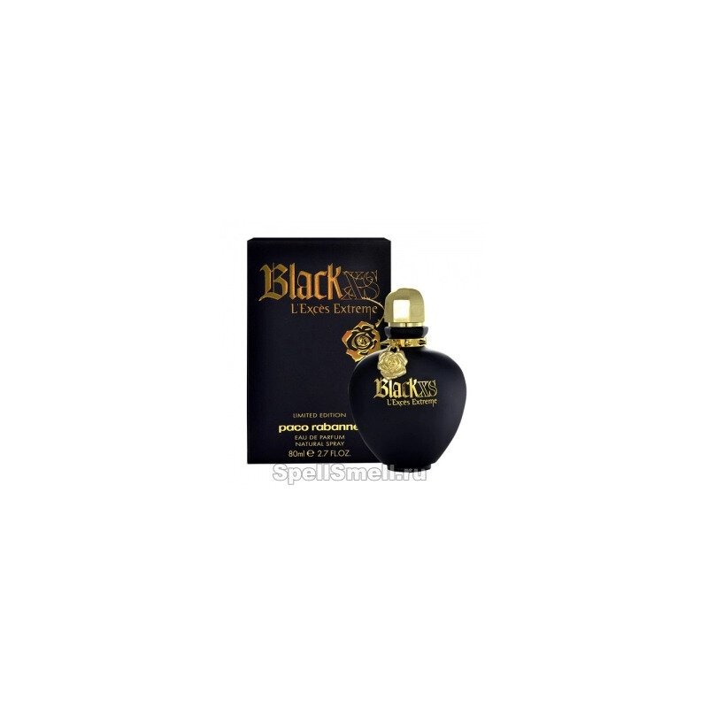 Парфюмерная вода Paco Rabanne Black XS L Exces Extreme 80 мл для женщин / Пако Рабан Блэк Икс Эс Ль Эксес Экстрим