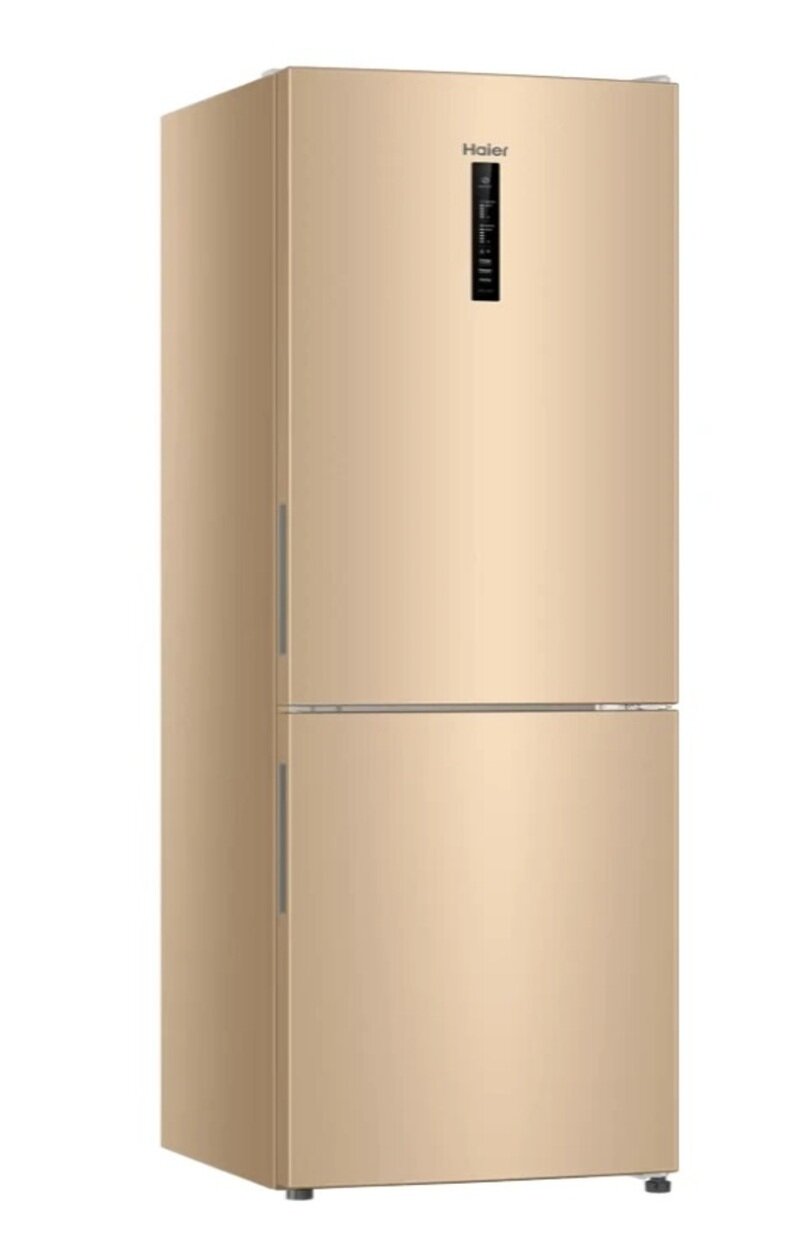 Холодильник с морозильником Haier CEF536CGG, 346 л, золотистый