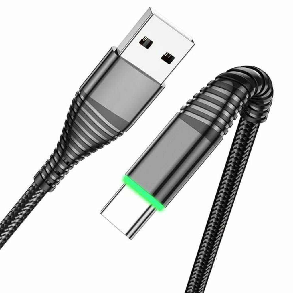 Светодиодный 3A USB Type C Кабель Micro Quick Charger 3.0 Зарядка мобильного телефона для Mobilephone Fast