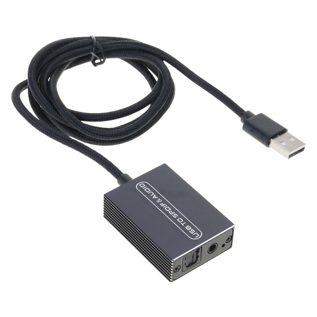 Конвертер звука USB в оптическое волокно /3,5 мм-120 см