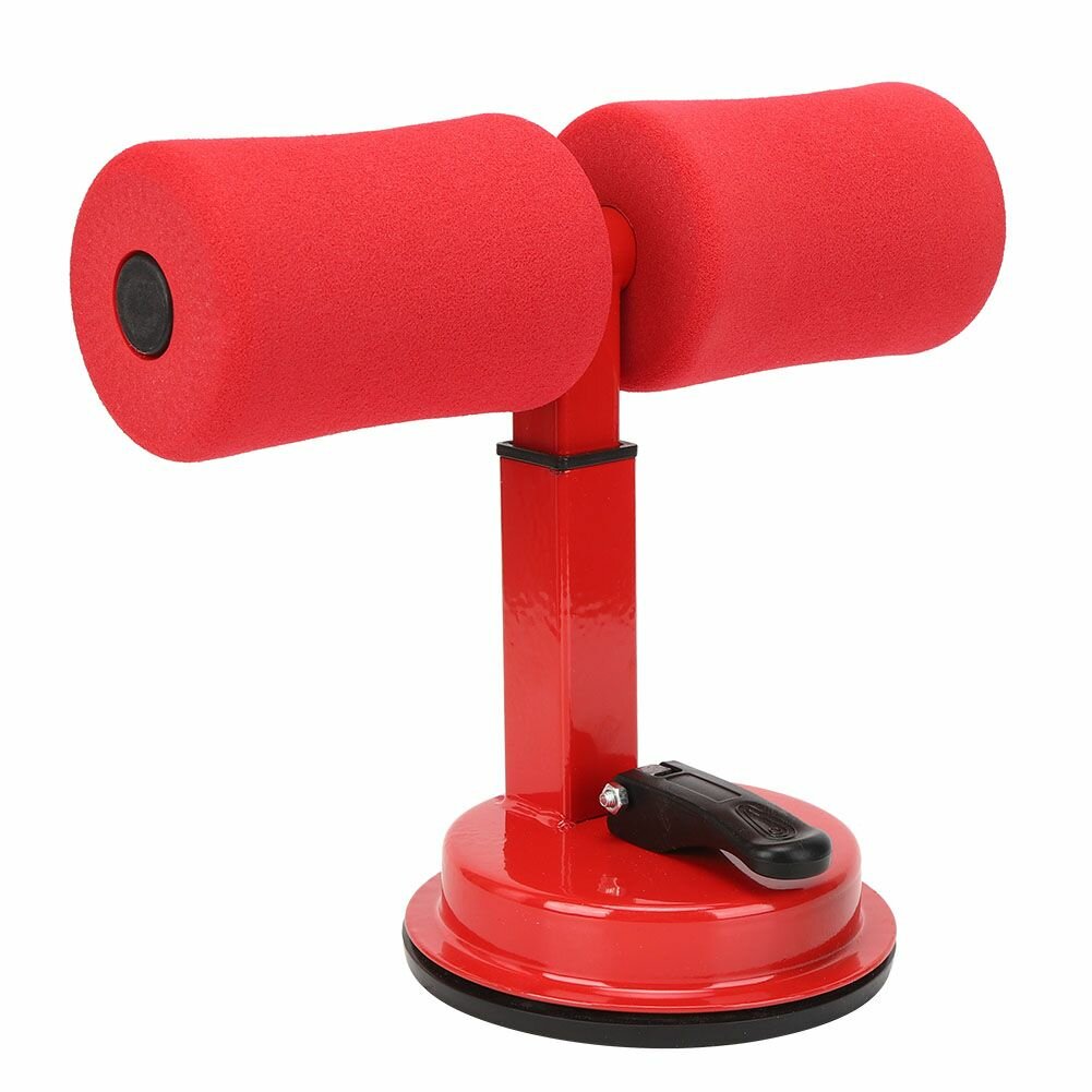 Помощник по скручиванию при сидении для уменьшения жира на талии, домашнее оборудование для фитнеса для брюшного пресса (красный)