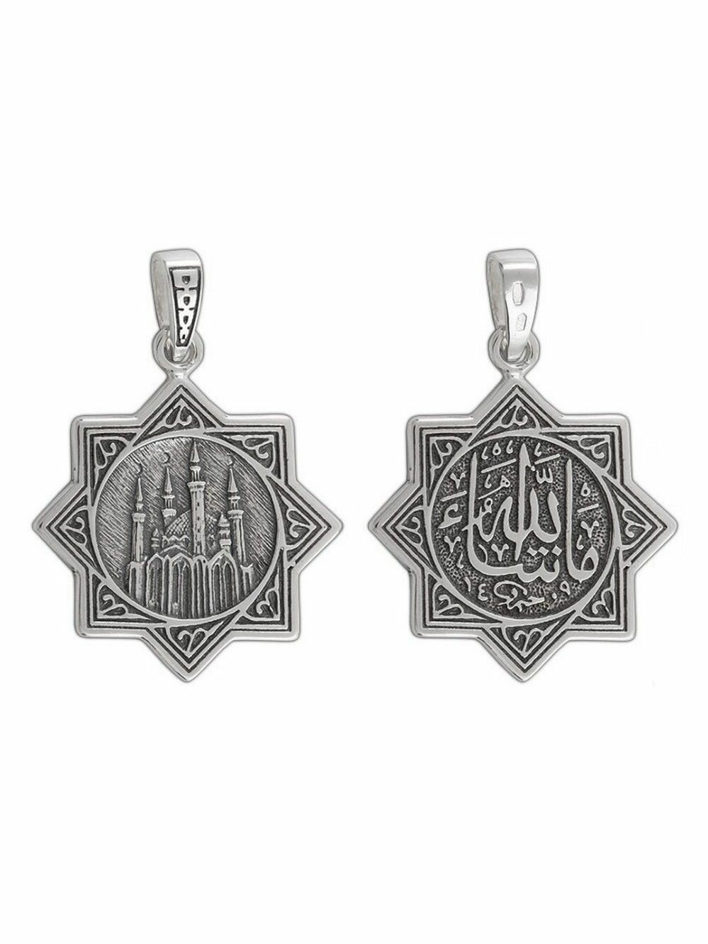 Подвеска, серебро, 925 проба, чернение